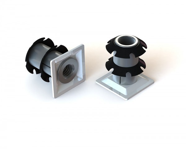 Square Crown-Nut® with collar type ITT2Q