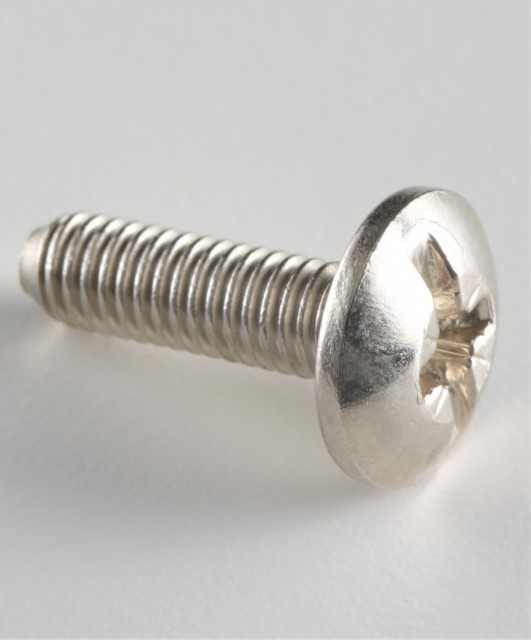 Mushroom headed combi slot screw