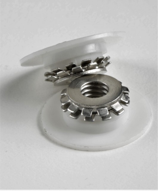 Keep-Nut stainless steel 303 with large head